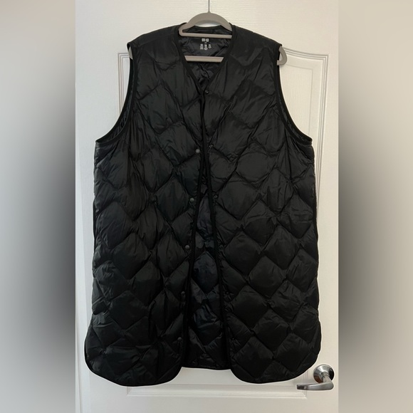 Uniqlo | Jackets & Coats | Uniqlo Ultra Light Down Long Vest In Large ...
